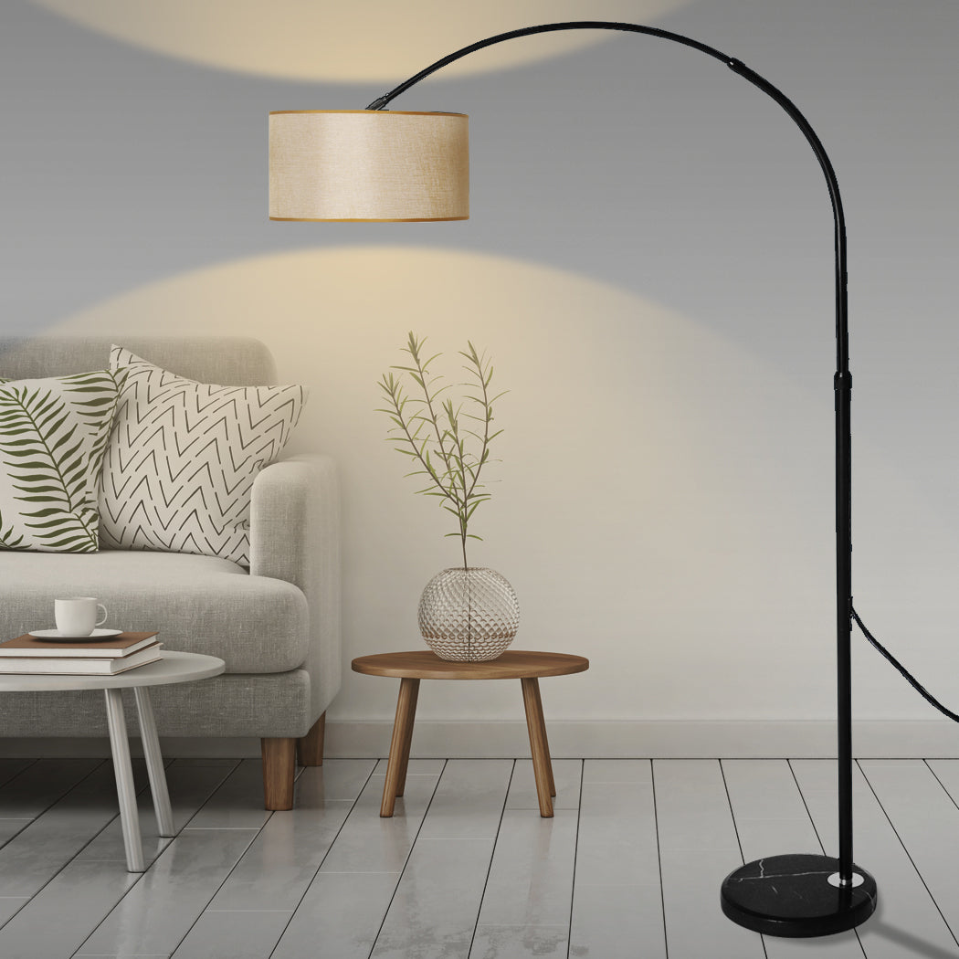 Modern Free Standing Height Adjustable Marble Base LED Floor Lamp ...